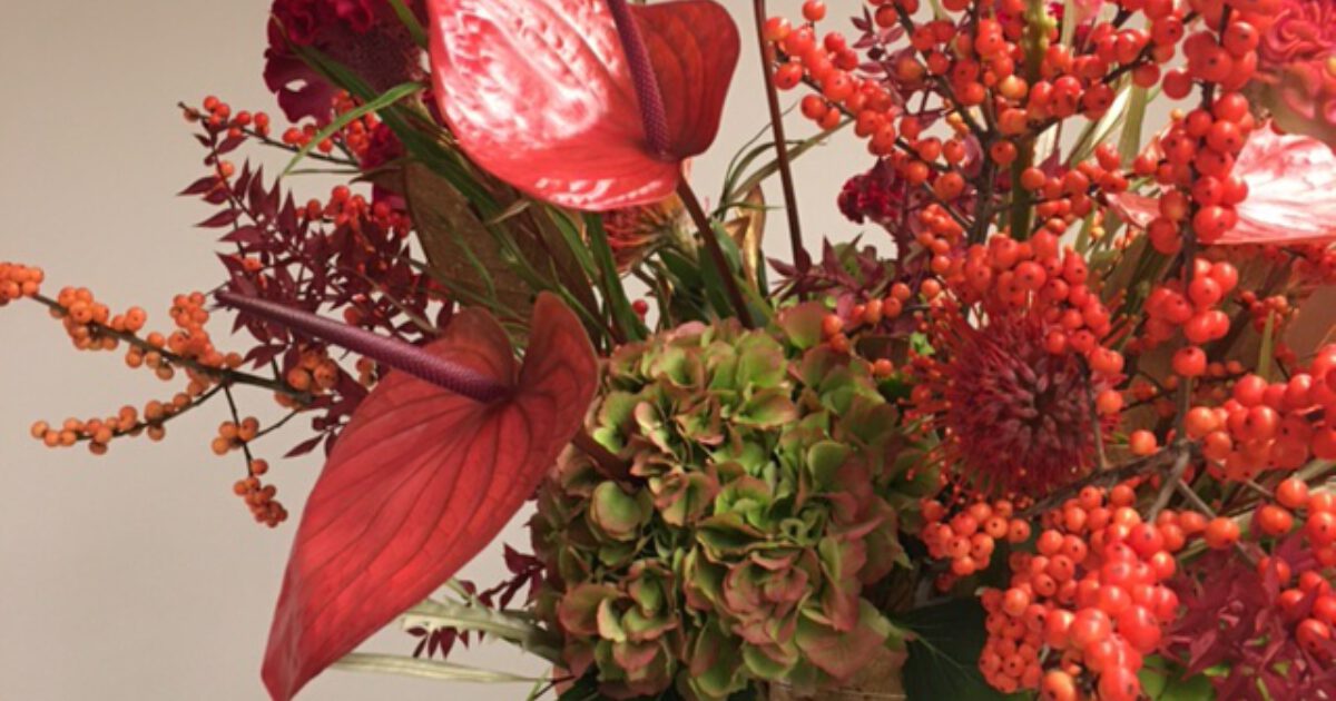 modern boeket losse bloemen tak hip free | Alena Van Belle